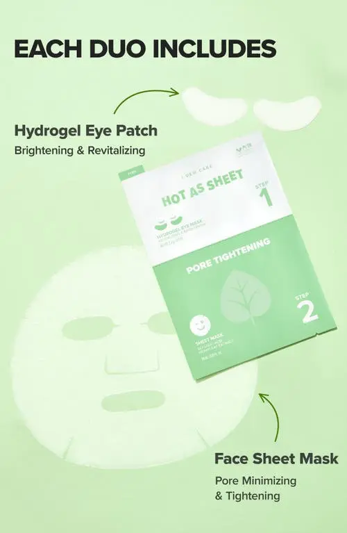 I DEW CARE Hot As Sheet Pore Tightening Eye & Sheet Mask Set