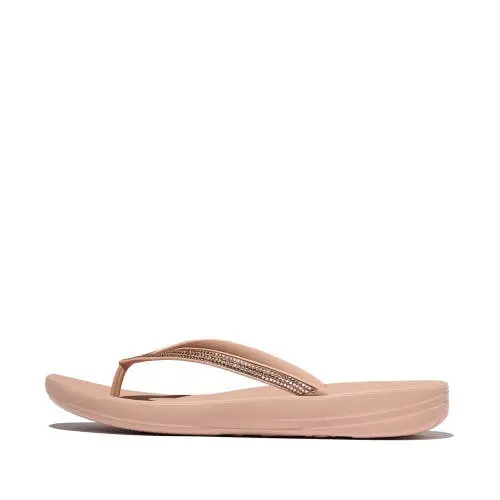 Fitflop Iqushion Sparkle Flip-flops - Classic Beige