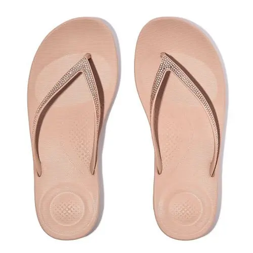 Fitflop Iqushion Sparkle Flip-flops - Classic Beige
