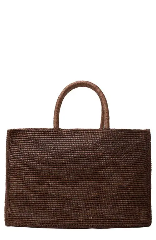 Lié Studio Large Woven Raffia Tote