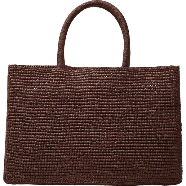 Lié Studio Small Woven Raffia Tote
