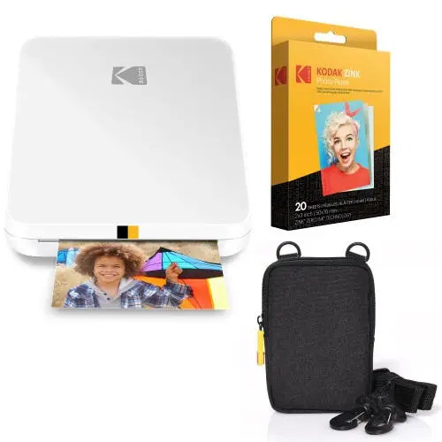 KODAK Step Slim Portable Photo Printer With 20 Zink Sheets