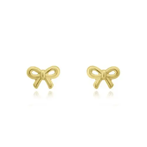 THE LOVERY FINE JEWELRY Mini Bow Screw Back Stud Earrings