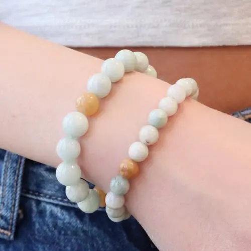 THE LOVERY FINE JEWELRY Jade Bead Stretch Bracelet