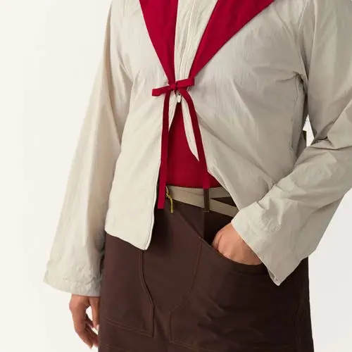 HIKERKIND Packable Windbreaker With Adjustable Tie And Zipper Closure