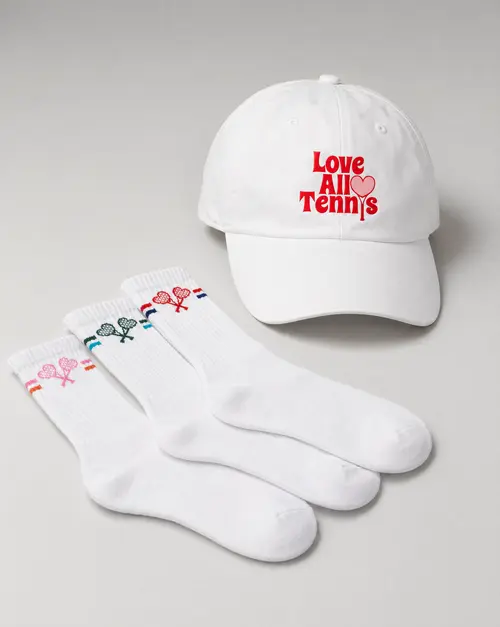 LOVE ALL TENNIS Love All Court Classics Set - White