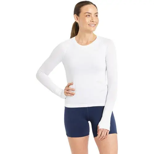 OISELLE Float Long-sleeve Performance Shirt - White