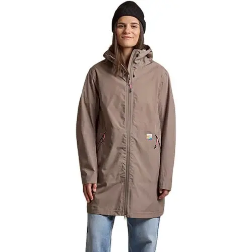 MALOJA Moldaum Trench Rain Jacket By - Warm Shadow