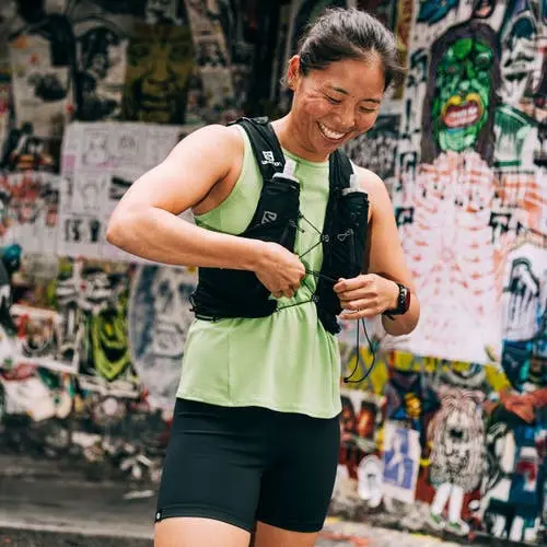 OISELLE Flyout Trail Tank Top - Limelight