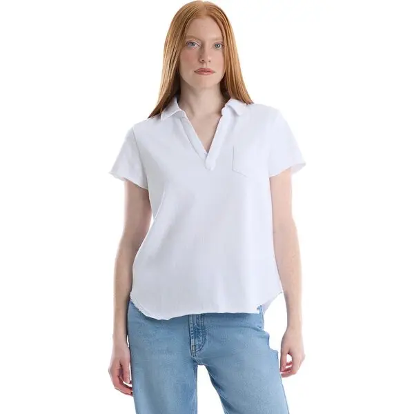 Wilt Short Sleeve Polo With Chest Pocket - White