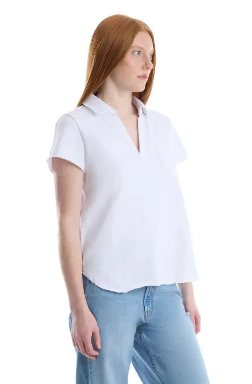 Wilt Short Sleeve Polo With Chest Pocket - White