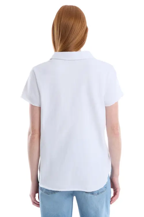 Wilt Short Sleeve Polo With Chest Pocket - White