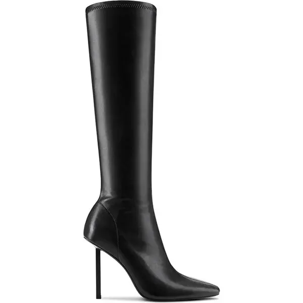 FEMME Whistler Knee-high Stretch Boot With Metal-plated Heel