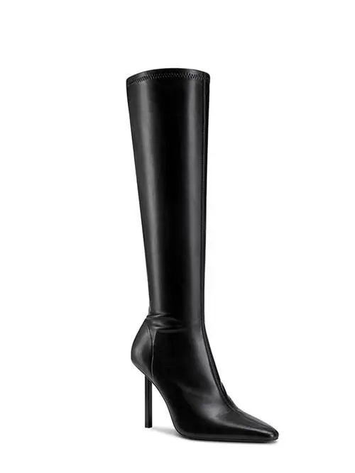 FEMME Whistler Knee-high Stretch Boot With Metal-plated Heel