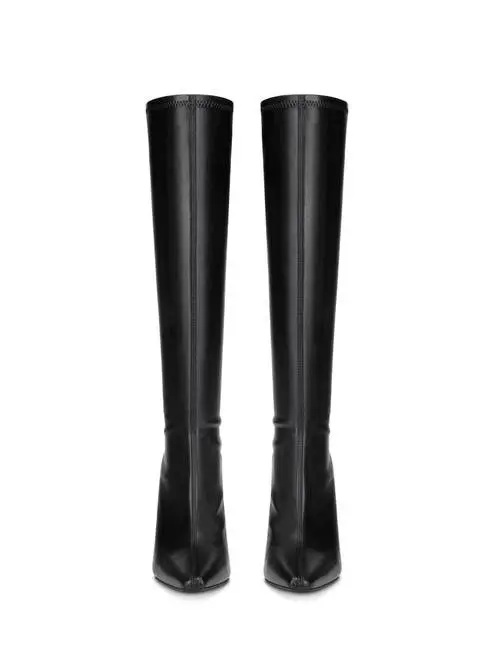 FEMME Whistler Knee-high Stretch Boot With Metal-plated Heel
