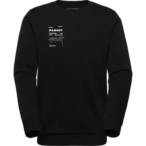 MAMMUT Core Ml Vert Crew Neck Sweatshirt - Black