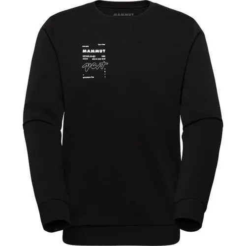 MAMMUT Core Ml Vert Crew Neck Sweatshirt - Black