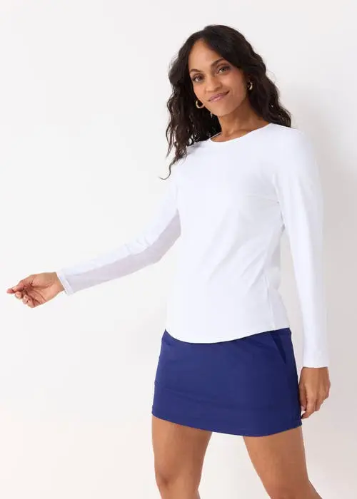 CABANA LIFE Long Sleeve Performance Top - White