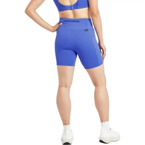 OISELLE Pockito 6-inch High-rise Compression Shorts - Blue Rapids
