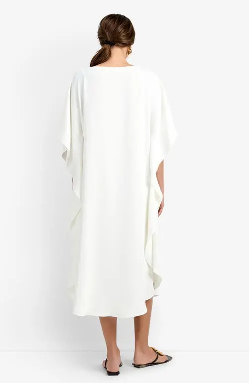 Trina Turk Neena Embellished Caftan Dress - Whitewash