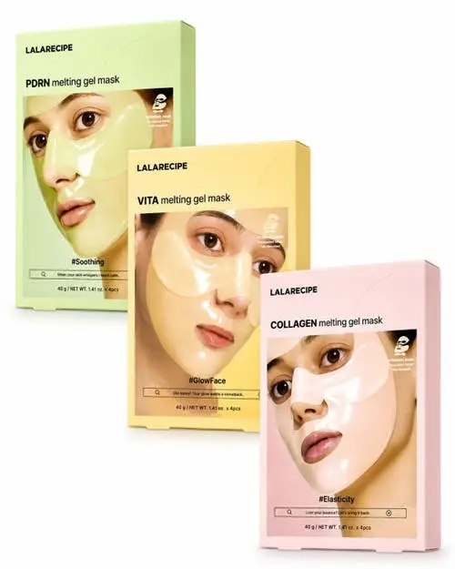 LALARECIPE Glow Up Mask Trio Set - Clear White