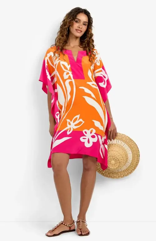 Trina Turk Theodora Caftan Dress - Daylily