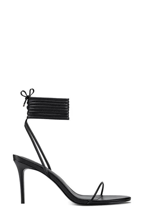Femme La Barely There Ankle Wrap Stiletto Sandals