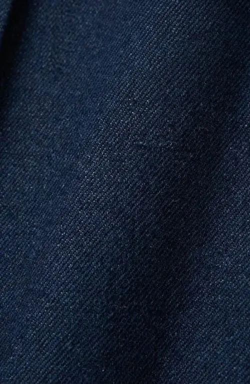 MODENAIRE Sleeveless Denim Mini Dress With Pleated Hem
