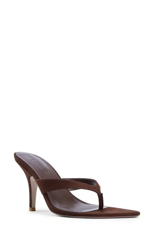 Femme La Femme Tokyo Thong Stiletto Sandal - Brown
