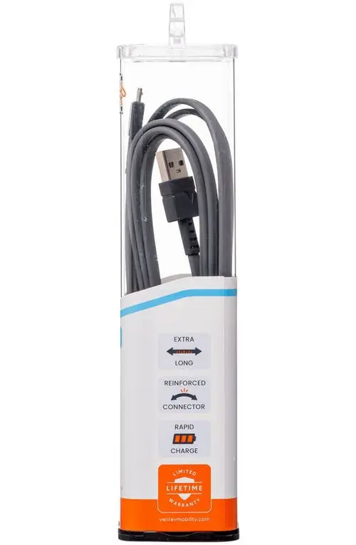 VENTEV Flat Usb-a To Micro-usb High Speed Tangle-free 6 Foot Cable