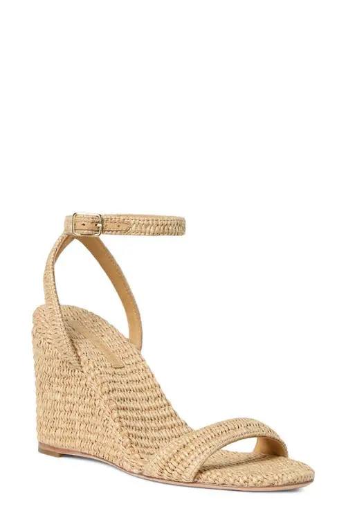 LOEFFLER RANDALL Gavi Raffia Wedge Sandals