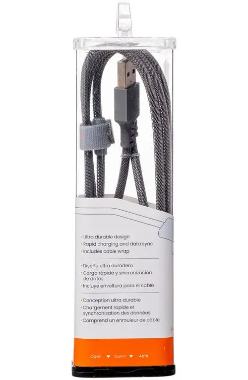 VENTEV Alloy Usb-a To Apple Lightning High Speed Ultradurable 4 Foot Cable - Silver