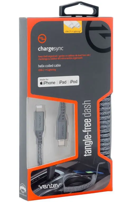VENTEV Helix Usb-c To Apple Lightning High Speed Travel 3 Foot Cable