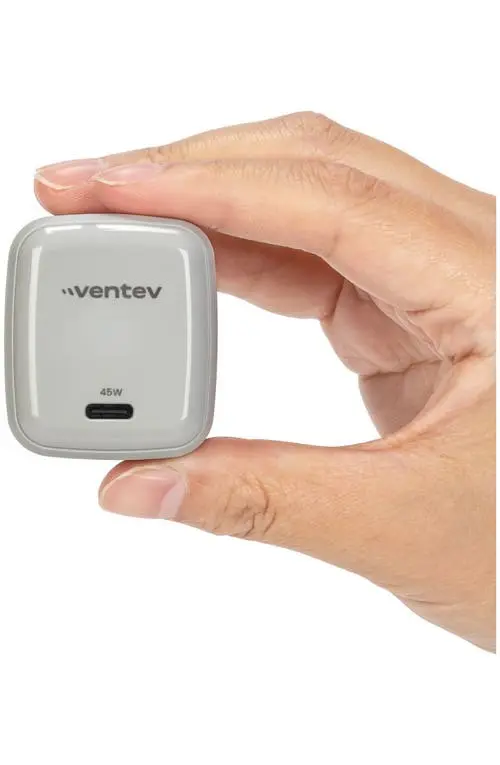 VENTEV 45w Ultrafast Usb-c Universal Gan Mini Wall Charger And 240w Usb-c To Usb-c Cable