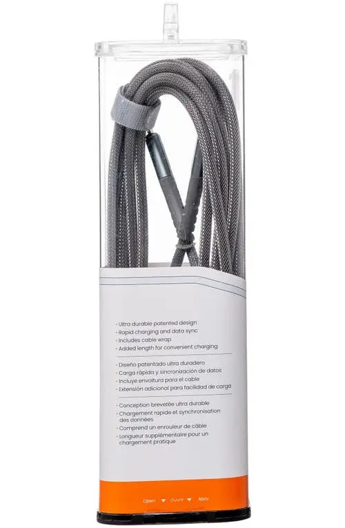 VENTEV Alloy Usb-c To Apple Lightning High Speed Ultradurable 10 Foot Cable - Grey
