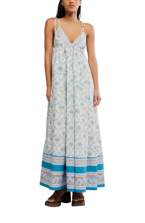 Free People Sorrento Stroll Printed Maxi Dress - Ivory Combo