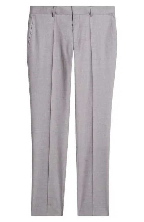 BOSS Genius Slim Fit Wool Blend Mélange Dress Pants - Light/pastel Purple