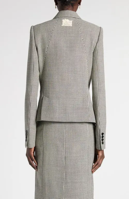 Alexander McQueen Houndstooth Wool Jacket