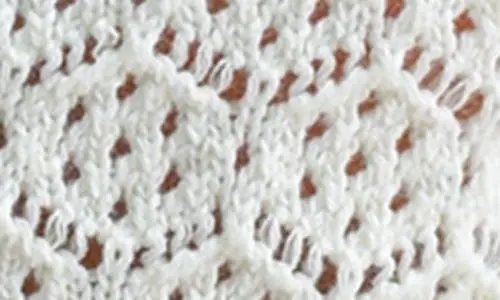 ALL IN FAVOR Pointelle Knit Scalloped Button-up Shirt