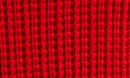 ALL IN FAVOR Knit Tank With 3d Flower Hem - Red