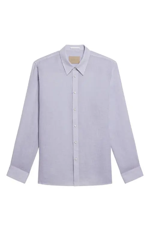 Helmut Lang Relaxed Fit Linen Gauze Button-up Shirt - Pacific