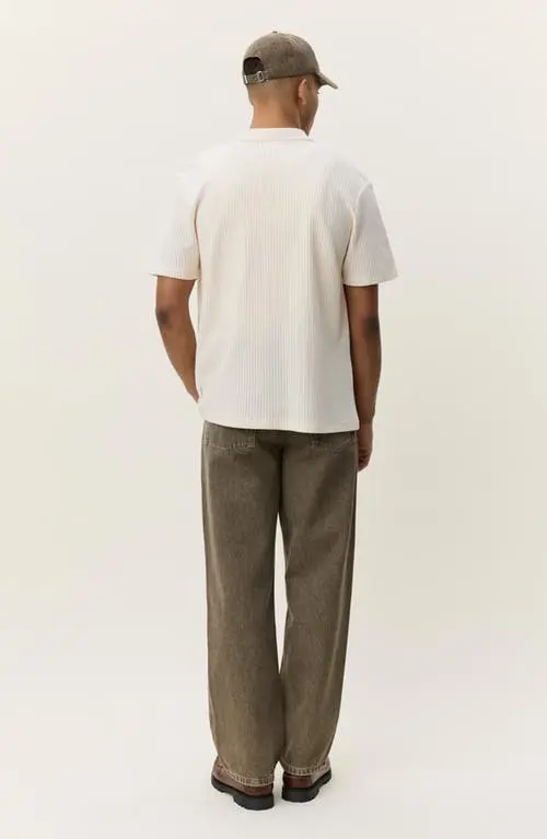 LES DEUX Pointelle Short Sleeve Cardigan