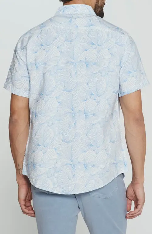 7 Diamonds Linden Floral Short Sleeve Button-up Shirt