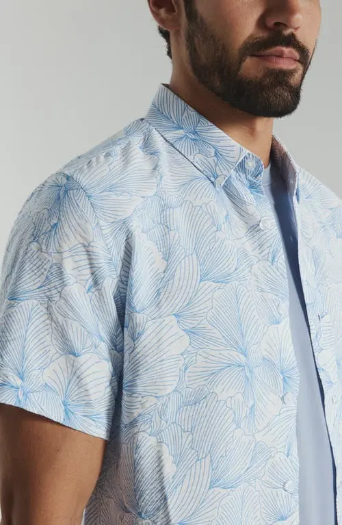7 Diamonds Linden Floral Short Sleeve Button-up Shirt