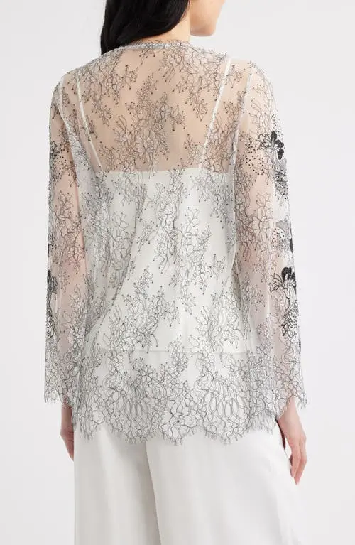 Kobi Halperin Devyn Embroidered Lace Top