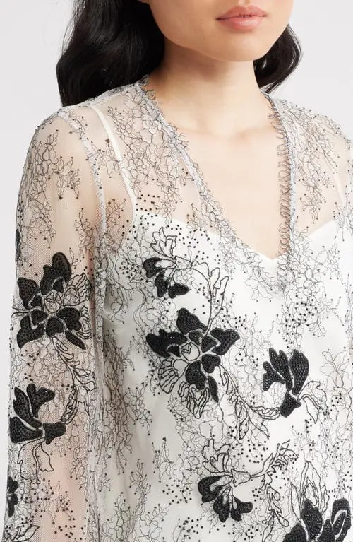 Kobi Halperin Devyn Embroidered Lace Top
