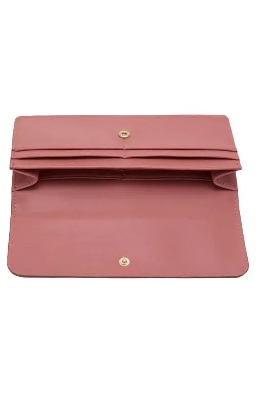 Mango Faux Leather Flap Wallet