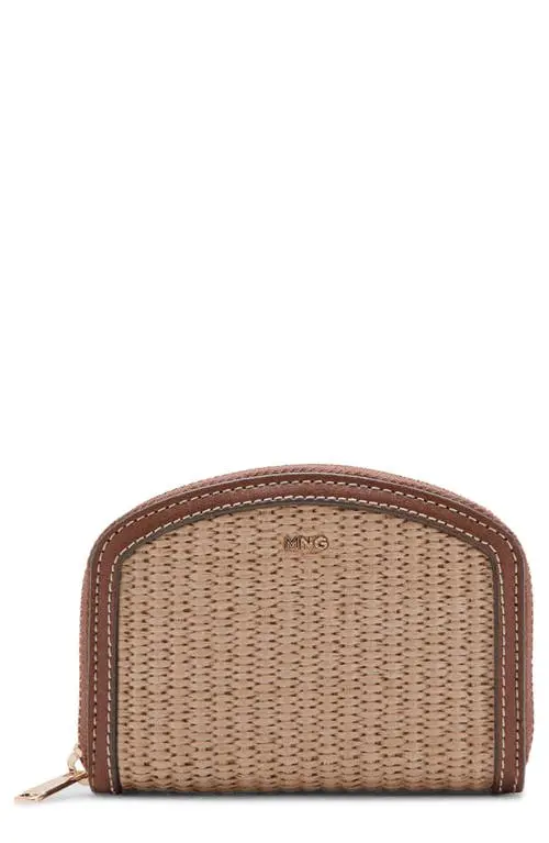 Mango Medium Zip Wallet - Beige