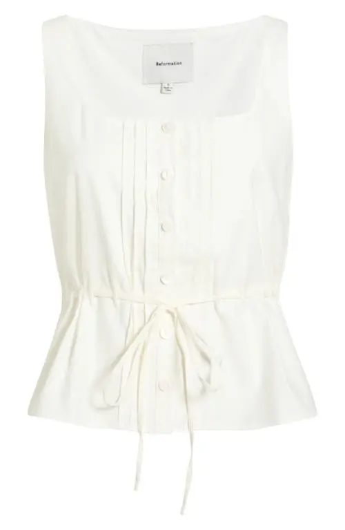 REFORMATION Elowen Poplin Top
