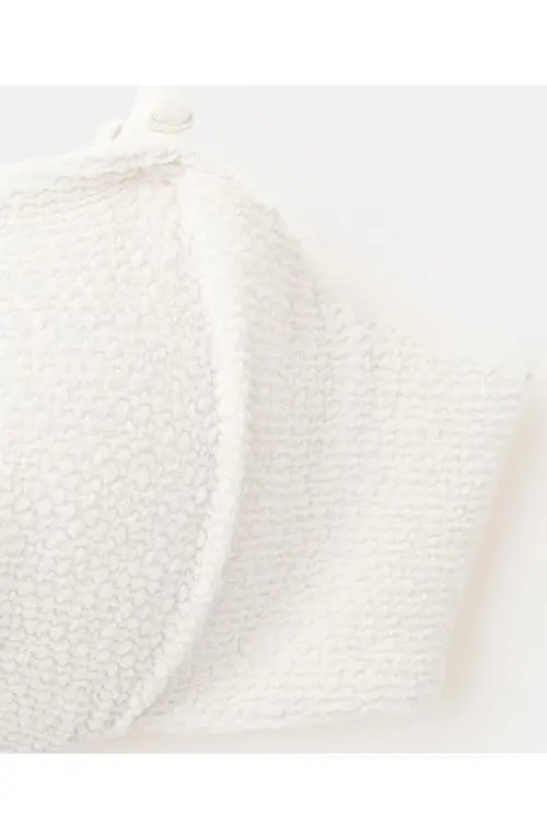 Mango Textured Bandeau Bikini Top